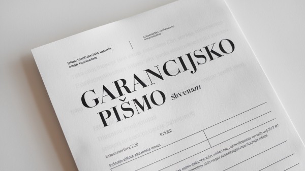 Primer garancijskega pisma - Moj primer