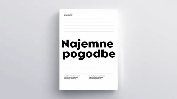Primer najemne pogodbe - Moj primer